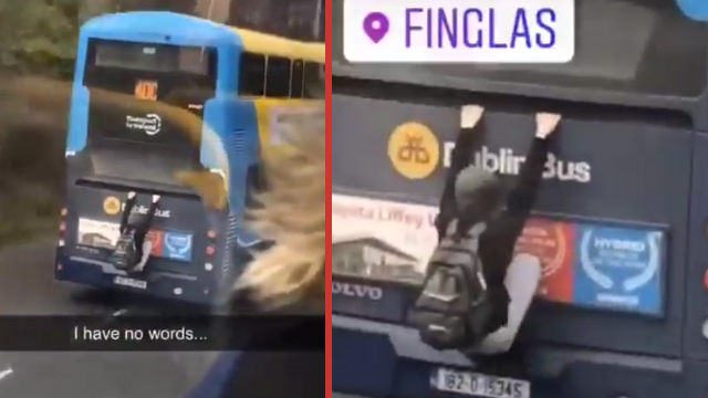 WATCH: Person Clinging To The Back Of A Bus Is The Craziest Thing You ...